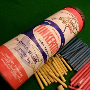 Tinkertoy | Other | Tinkertoy No 16 Container And Assorted Pieces Toy ...